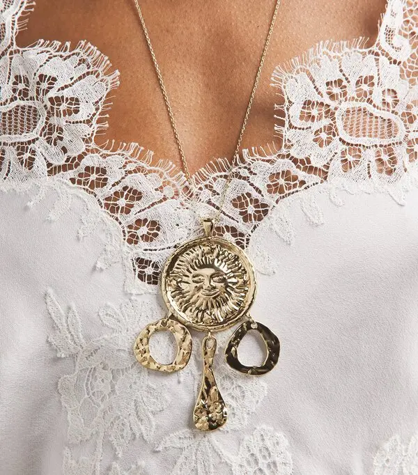 Rixo Plated Zahra Pendant Necklace