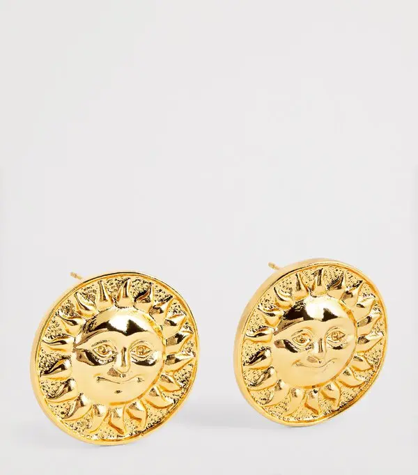 Rixo Plated Noni Sun Earrings