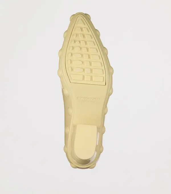 Bottega Veneta Curved-toe Gondola Clog Mules 65 - Yellow