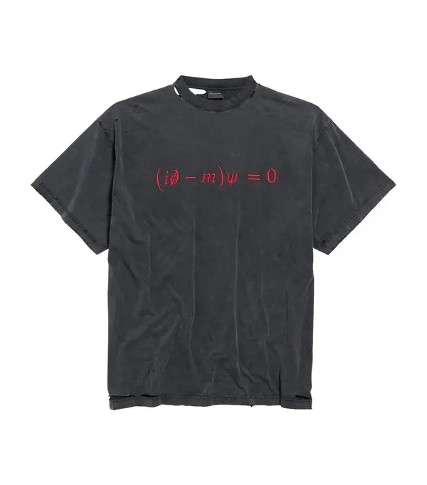 Balenciaga Cotton Dirac Formula T-shirt - Yellow