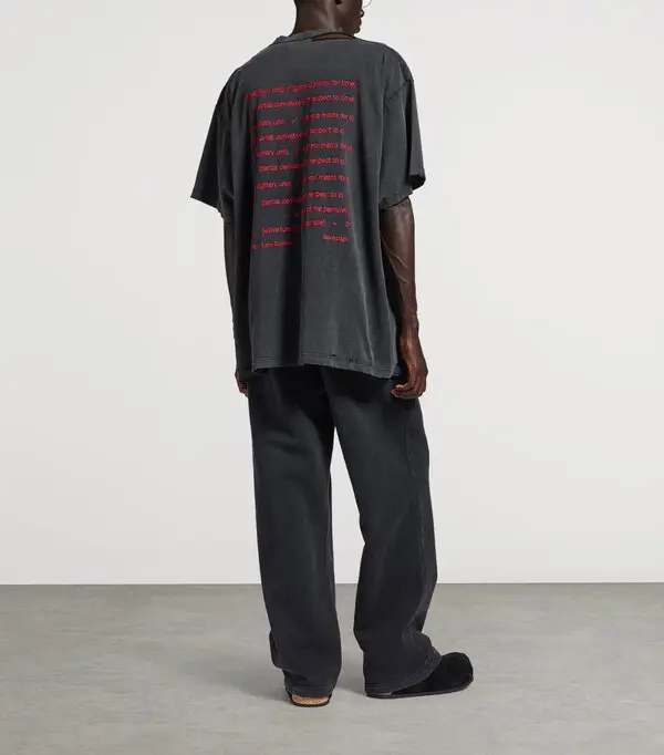 Balenciaga Cotton Dirac Formula T-shirt - Yellow