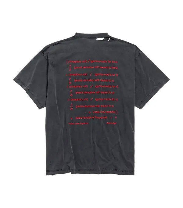 Balenciaga Cotton Dirac Formula T-shirt - Yellow