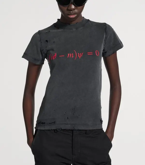 Balenciaga Cotton Dirac Formula T-shirt