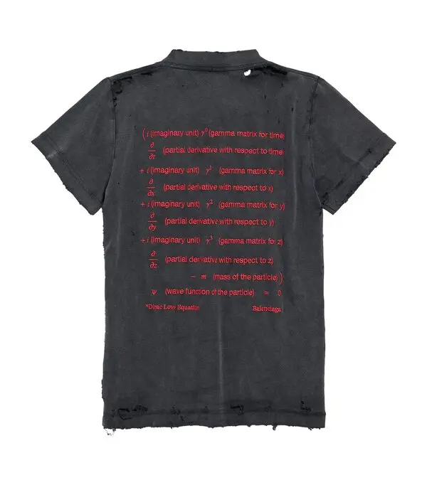Balenciaga Cotton Dirac Formula T-shirt