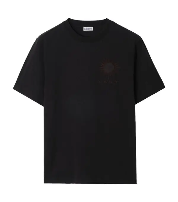 Burberry Cotton Sun T-shirt - Black