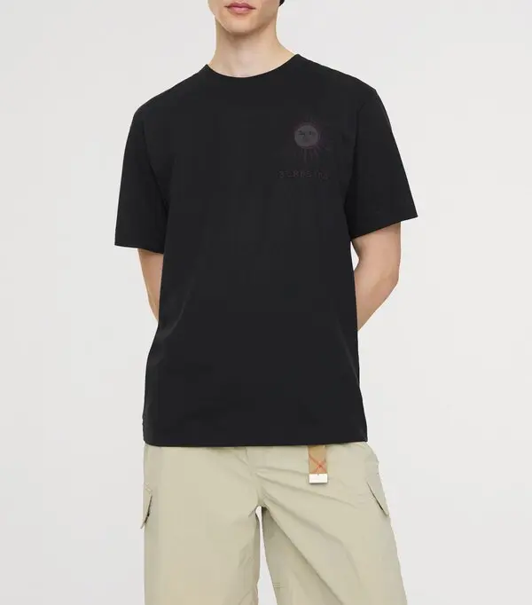 Burberry Cotton Sun T-shirt - Black