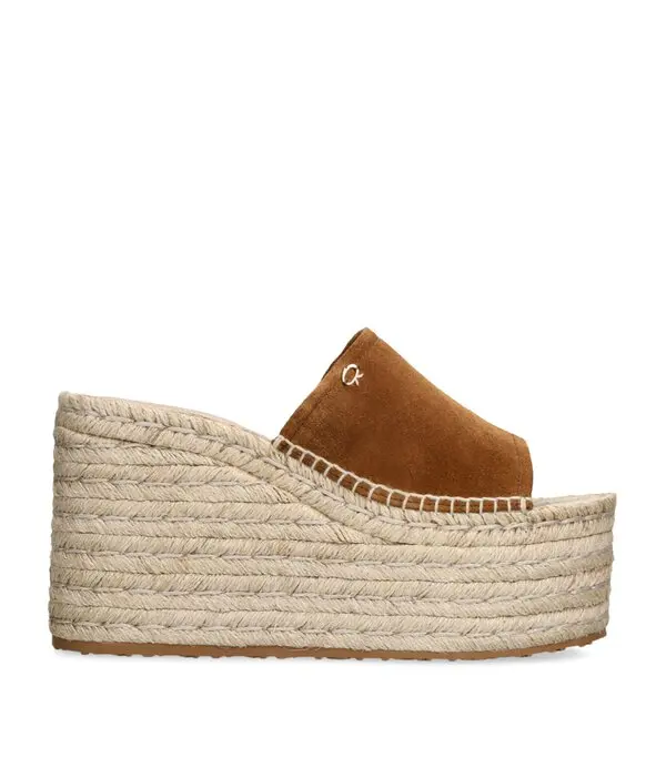 GIANVITO ROSSI Suede Wedge Sandals