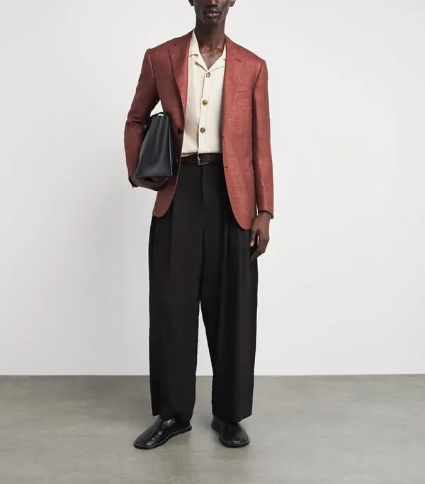 Corneliani Virgin Wool-silk-linen Blazer