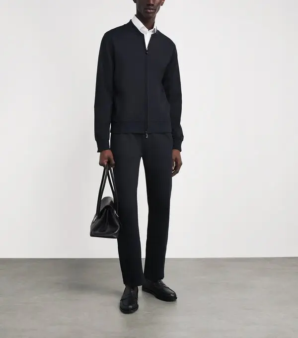 Corneliani Cotton-blend Sweatpants - Navy