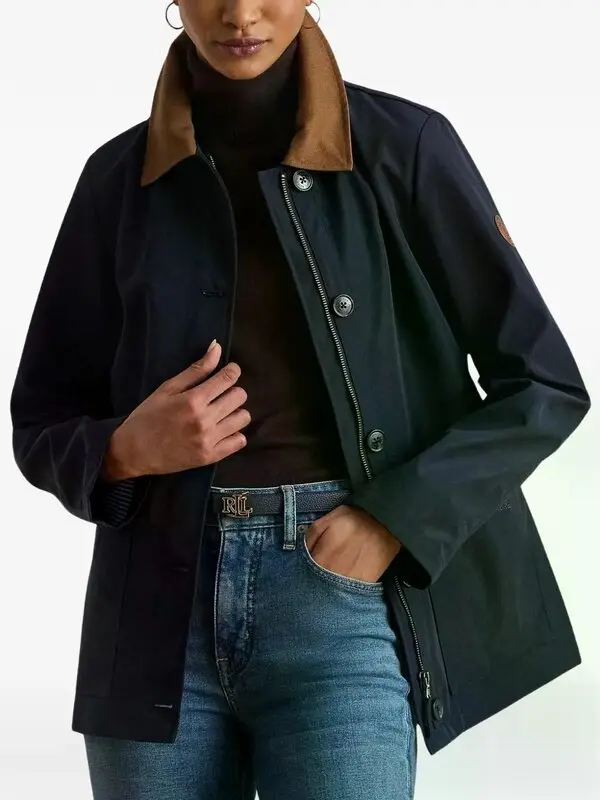 Ralph Lauren Collared Barn Coat - Blue