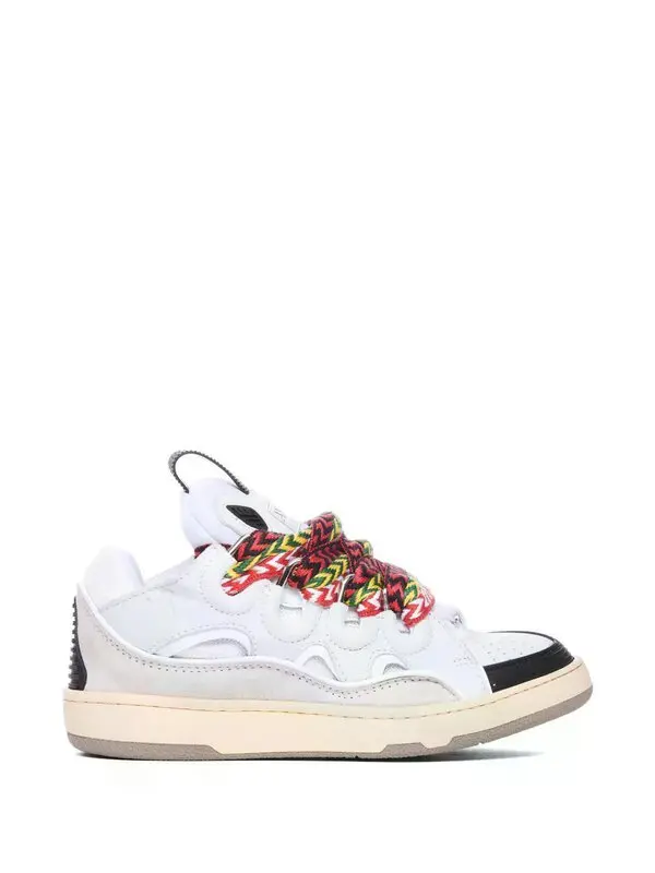 LANVIN Curb Round-toe Sneakers - White