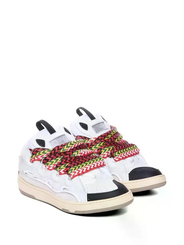 LANVIN Curb Round-toe Sneakers - White
