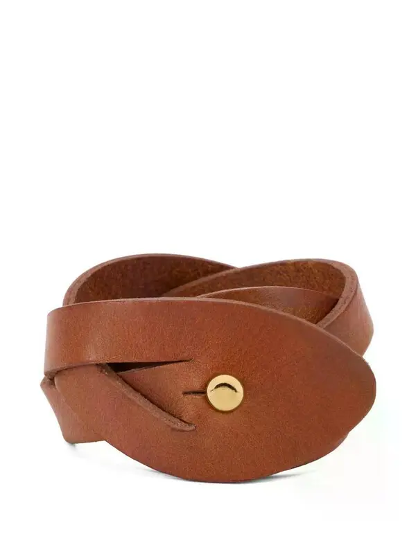 Fabiana Filippi Braided Leather Bracelet - Brown