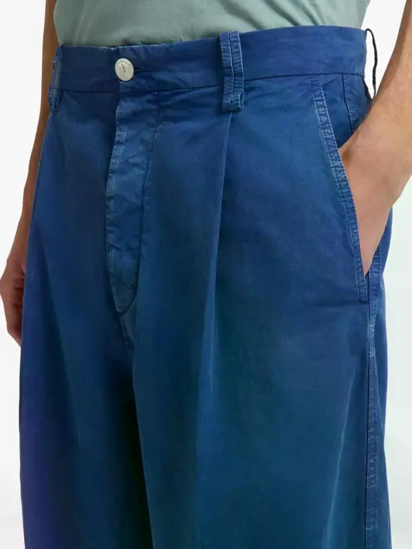 Marni Cotton Wide-leg Trousers - Blue
