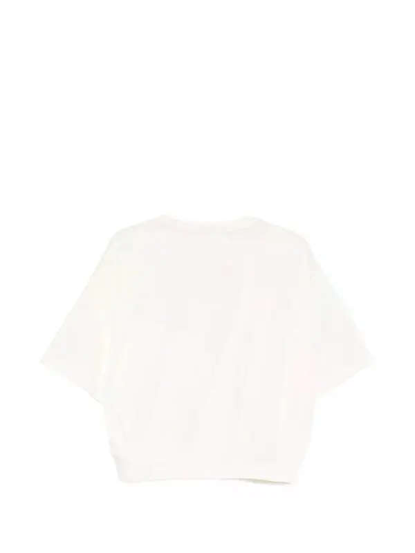 Liu Jo Cropped Cotton T-shirt