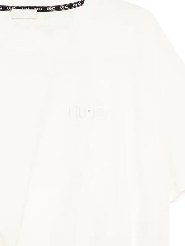 Liu Jo Cropped Cotton T-shirt