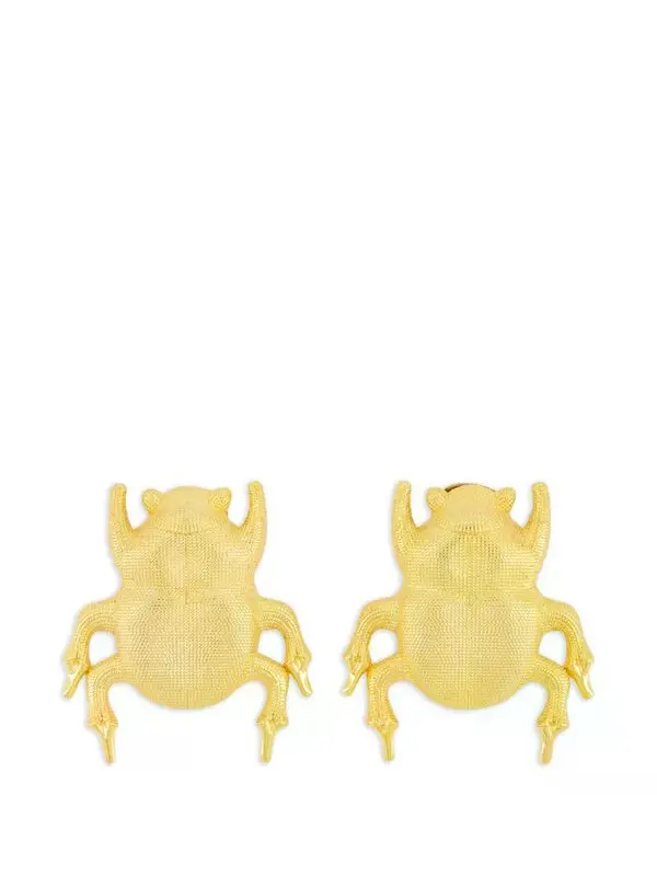 Begum Khan Insect-motif Clip-on Earrings - Gold