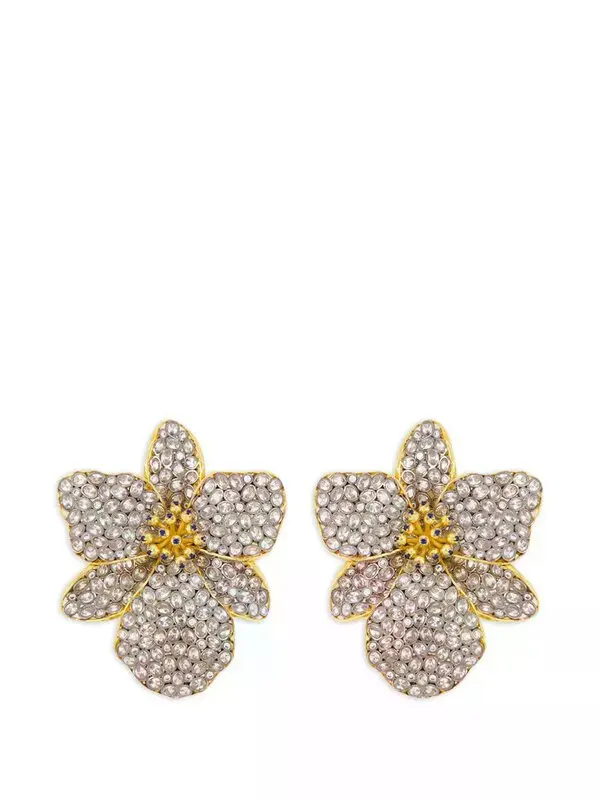 Begum Khan Singapore Orchids Earrings - Gold