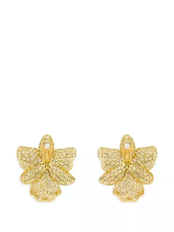 Begum Khan Singapore Orchids Earrings - Gold