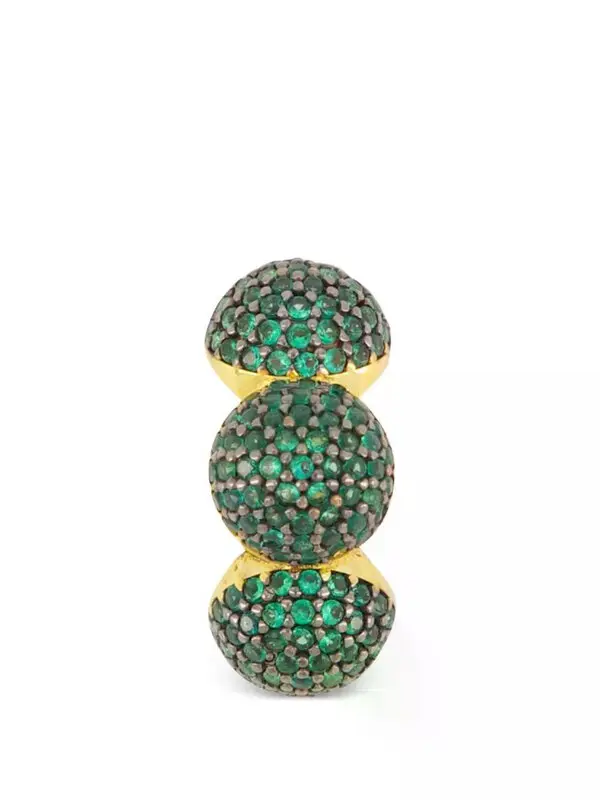 Begum Khan Maharani Zirconia Ear Cuff - Gold