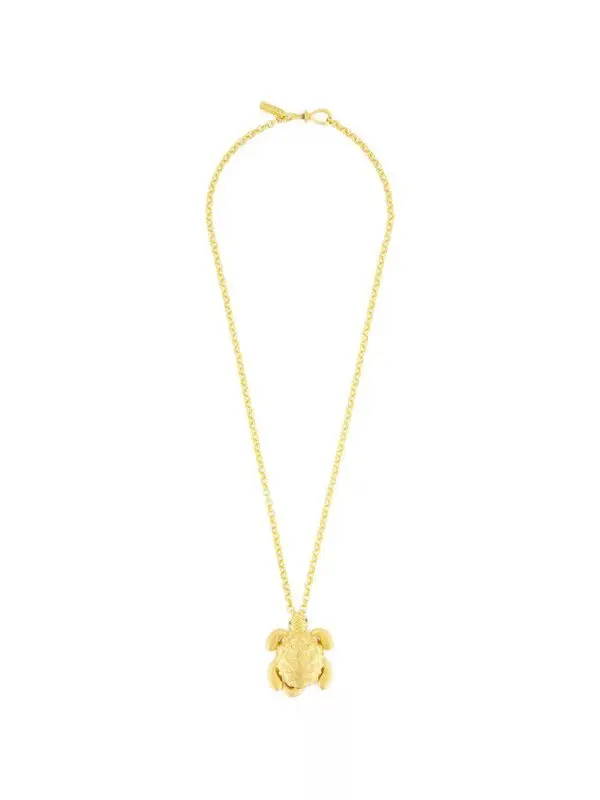 Begum Khan Nano-turtle Pendant Necklace - Gold