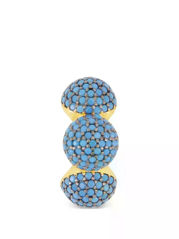 Begum Khan Maharani Zirconia Ear Cuff - Gold