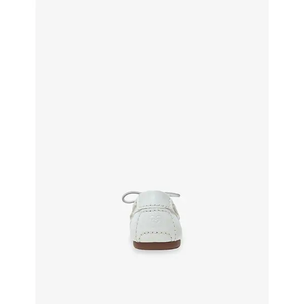 Maje Leather Boat Shoes - White