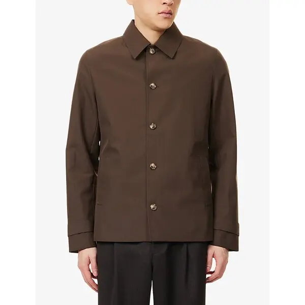RAITH Carlos Cropped Woven Trench Jacket