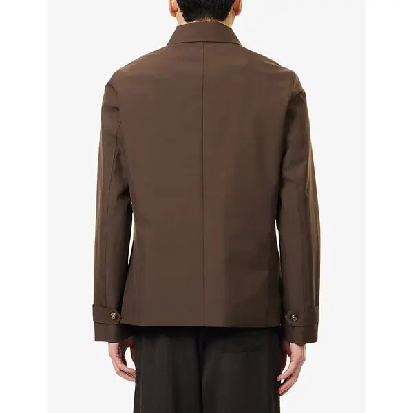 RAITH Carlos Cropped Woven Trench Jacket