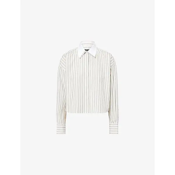 Rag & Bone Marin Stripe Cotton Shirt - Crmst