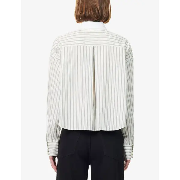 Rag & Bone Marin Stripe Cotton Shirt - Crmst