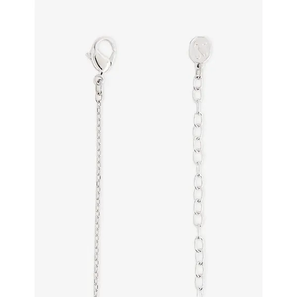 SWAROVSKI Hyperbola Rhodium-plated Zirconia Pendant Necklace