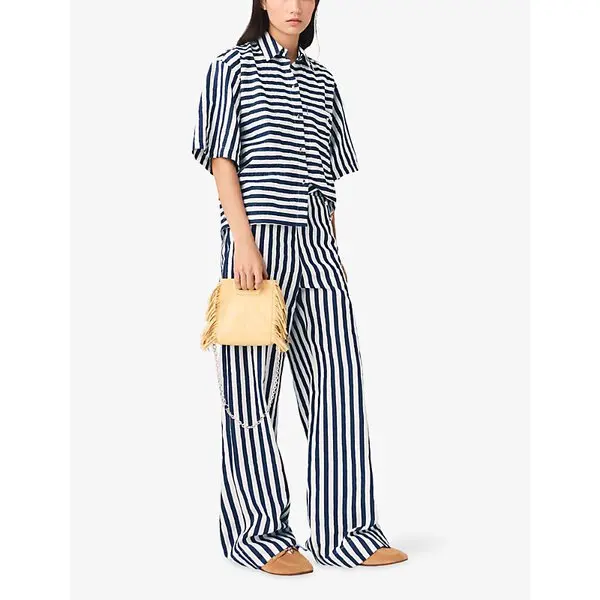 Maje Striped Woven Shirt