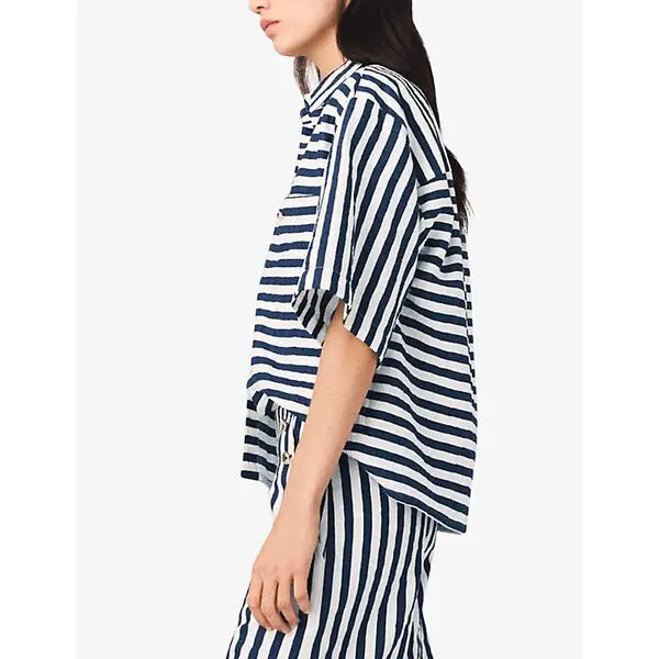 Maje Striped Woven Shirt