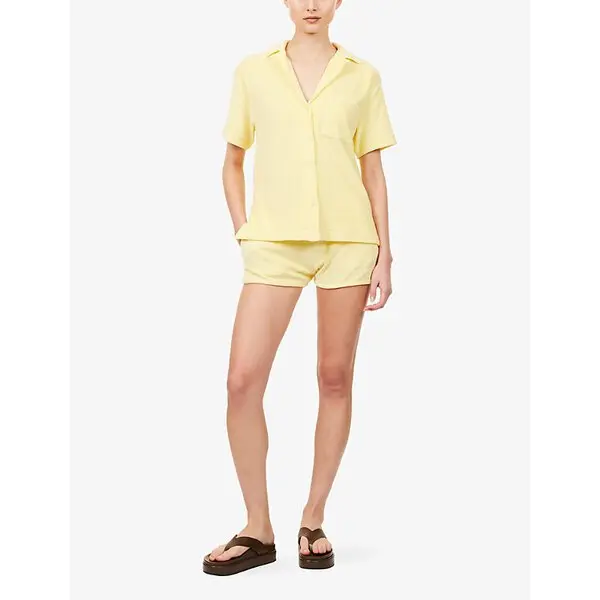 Hunza G Cuban Terry Toweling Shirt - Butter