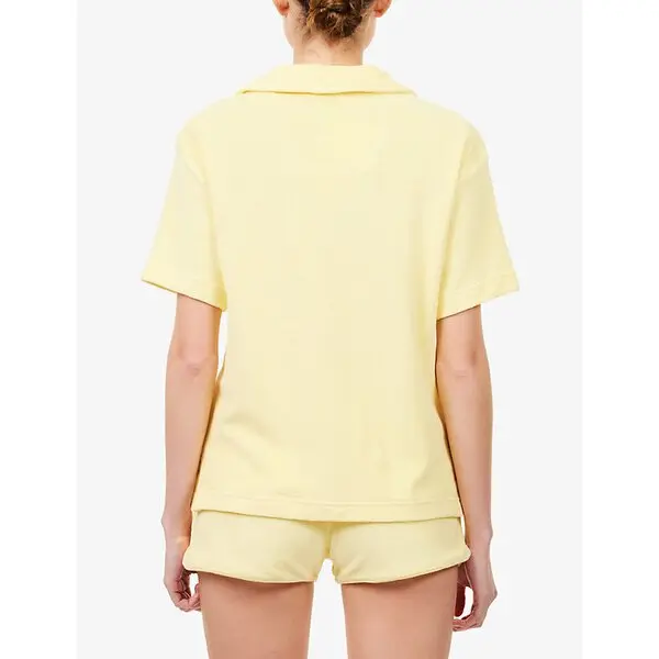 Hunza G Cuban Terry Toweling Shirt - Butter