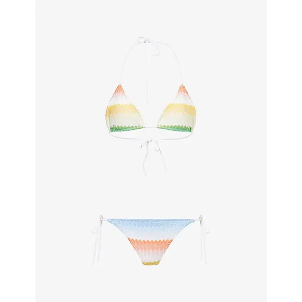 Missoni Zig Zag Raschel-knit Bikini Set - Multicolor