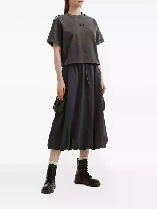 Izzue Cut-out Detail T-shirt - Grey