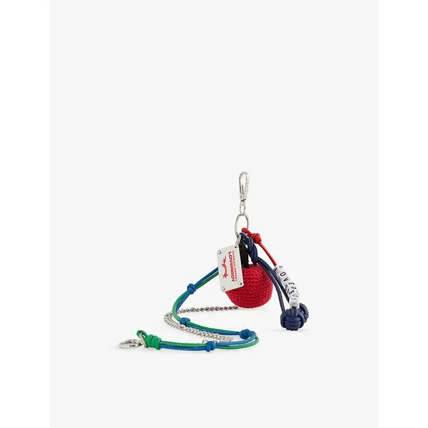 CHARLES JEFFREY Apple Crochet Bag Charm - Green