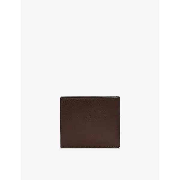 Polo Ralph Lauren Logo-embossed Leather Billfold Wallet - Dark Brown