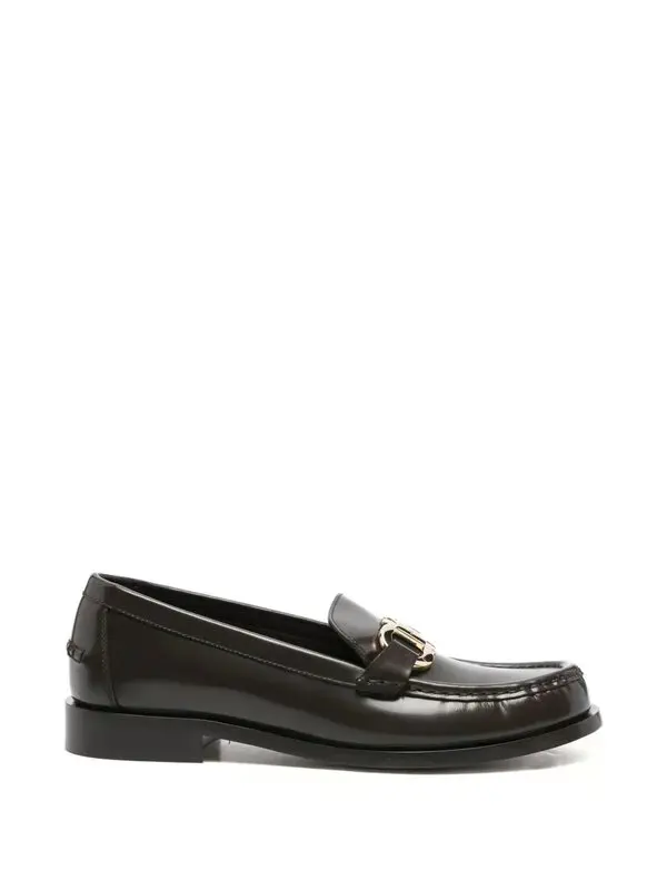 FERRAGAMO Gancini Loafers - Brown