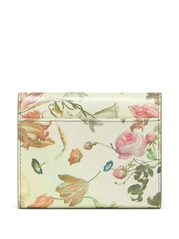 MAISON MARGIELA Floral-print Wallet - Neutrals