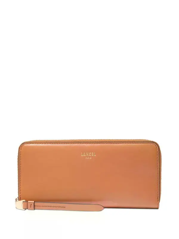 LANCEL Zip-around Leather Wallet - Brown