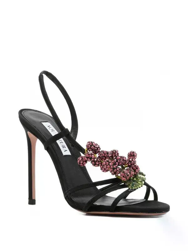 AQUAZZURA Heeled Sandals With Beaded Straps