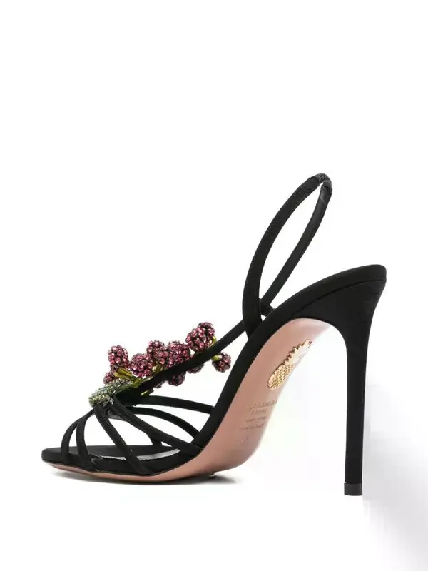 AQUAZZURA Heeled Sandals With Beaded Straps
