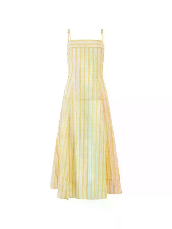 Rosie Assoulin Drop Me A Note Dress - Yellow