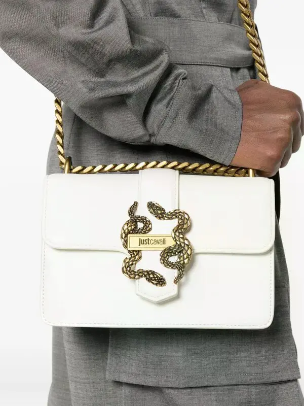 Just Cavalli Snake-detail Shoulder Bag