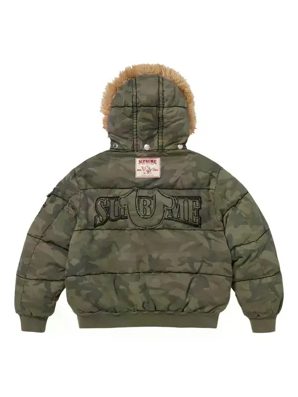 Supreme Camouflage Padded Jacket - Green