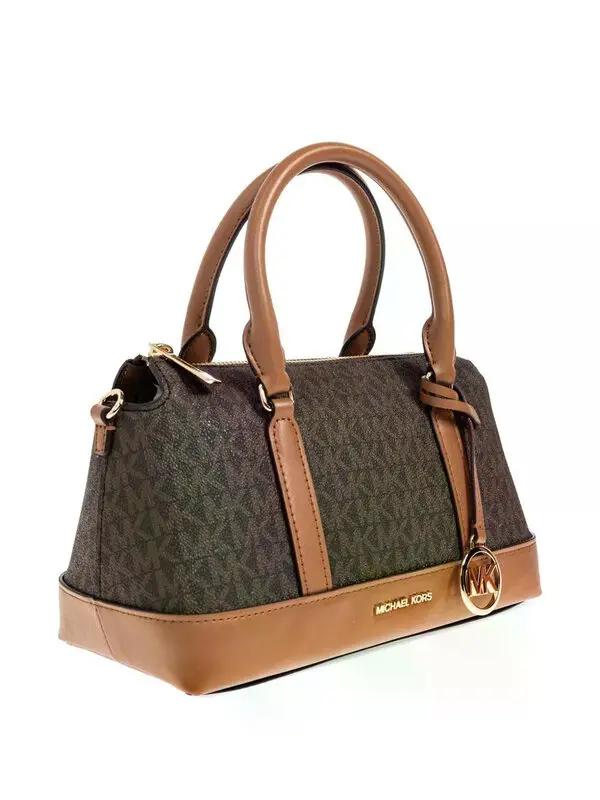 Michael Kors Small Andie Logo-charm Tote - Brown