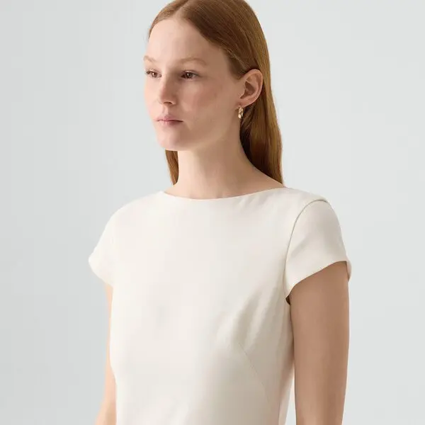 Theory Tiered Mini Dress - Rice